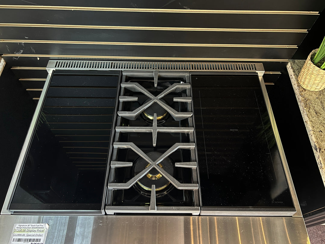 Signature 36" Dual-Fuel Pro Range Induction DISPLAY MODEL ...
